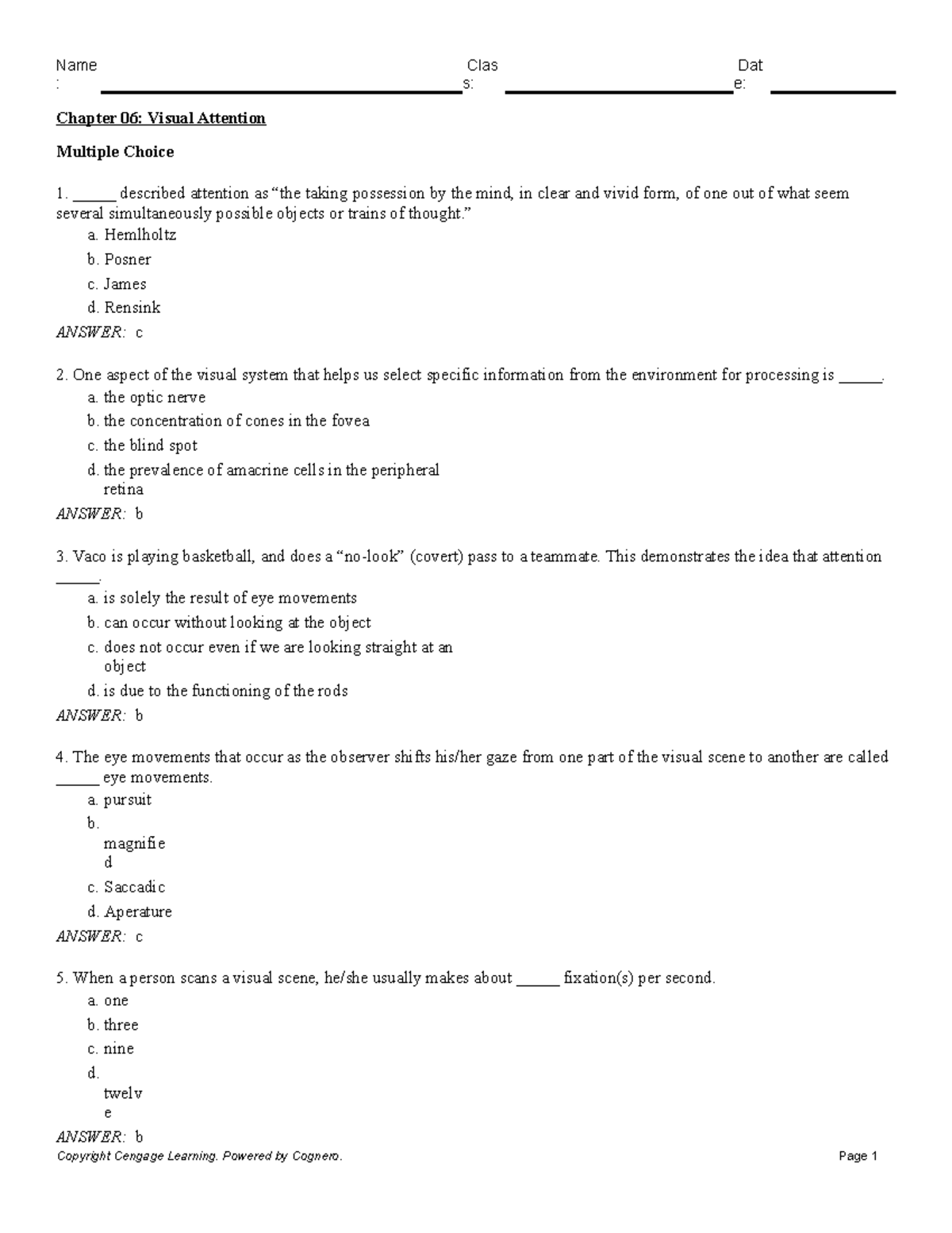 Chapter 06 Visual Attention - : s: e: Chapter 06: Visual Attention ...