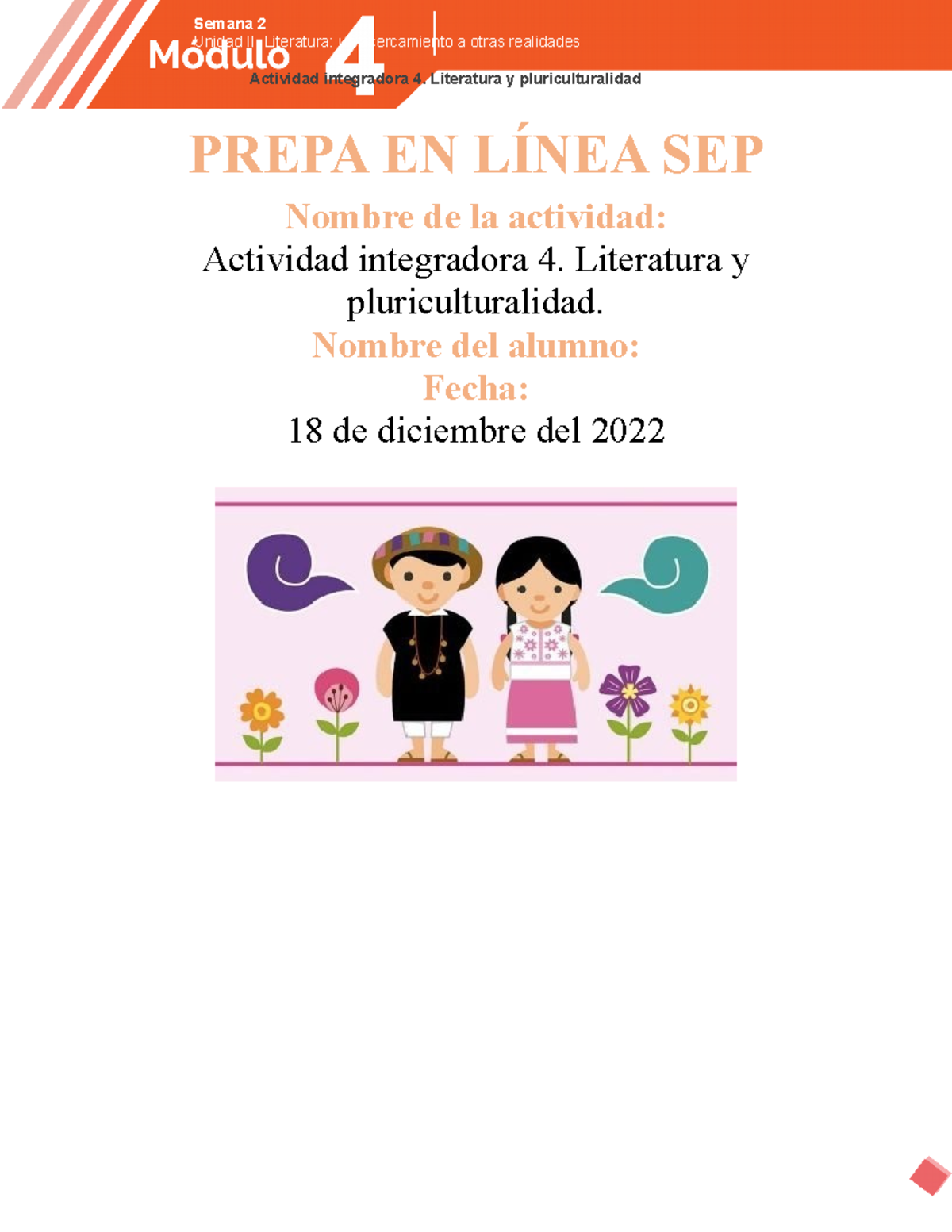 M04S2AI4 - Actividad integradora 4. Literatura y pluriculturalidad ...