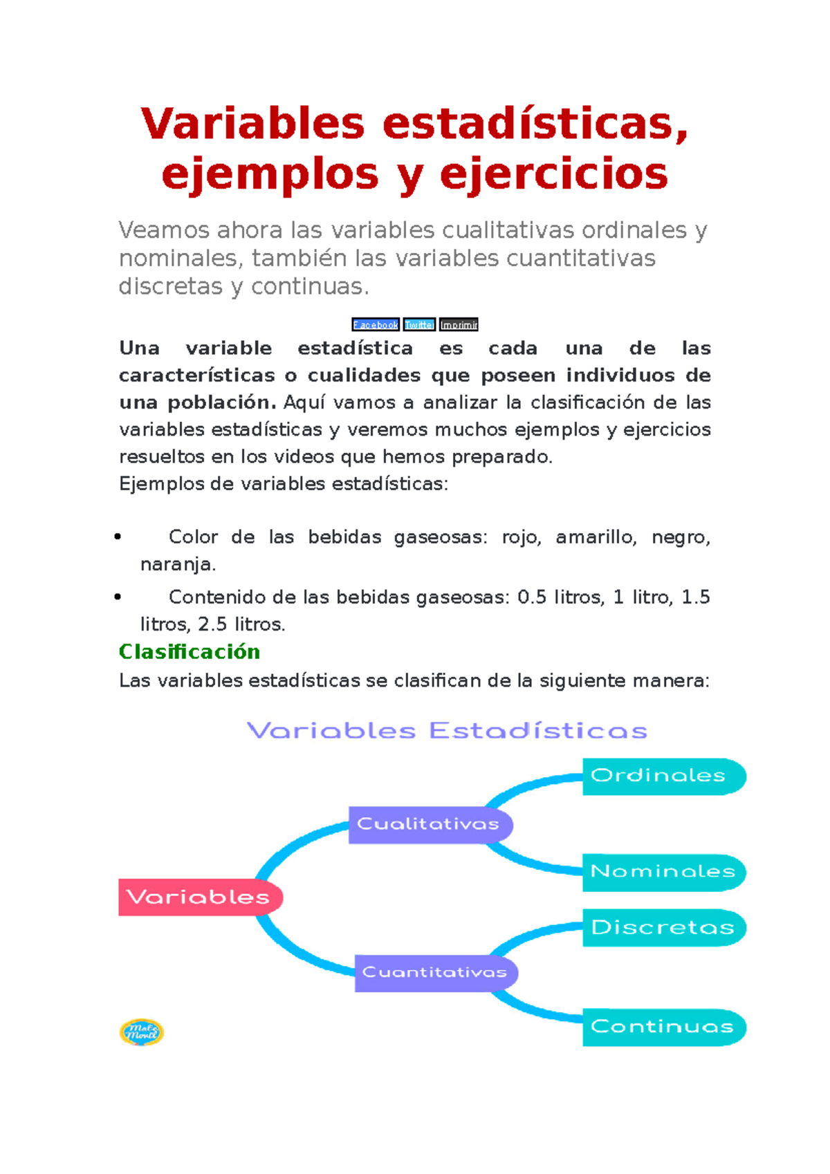 Variables estadísticas - Variables estadísticas, ejemplos y ejercicios ...
