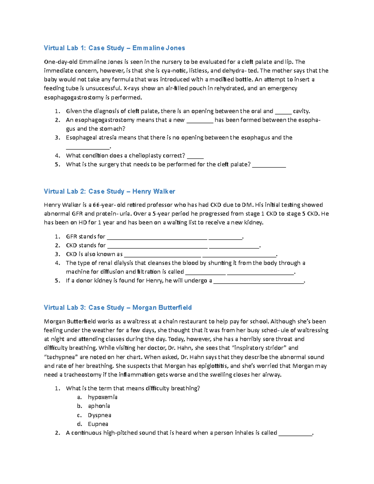 AHP105 Wk4 Virtual Lab - medical records and insurance - Virtual Lab 1 ...