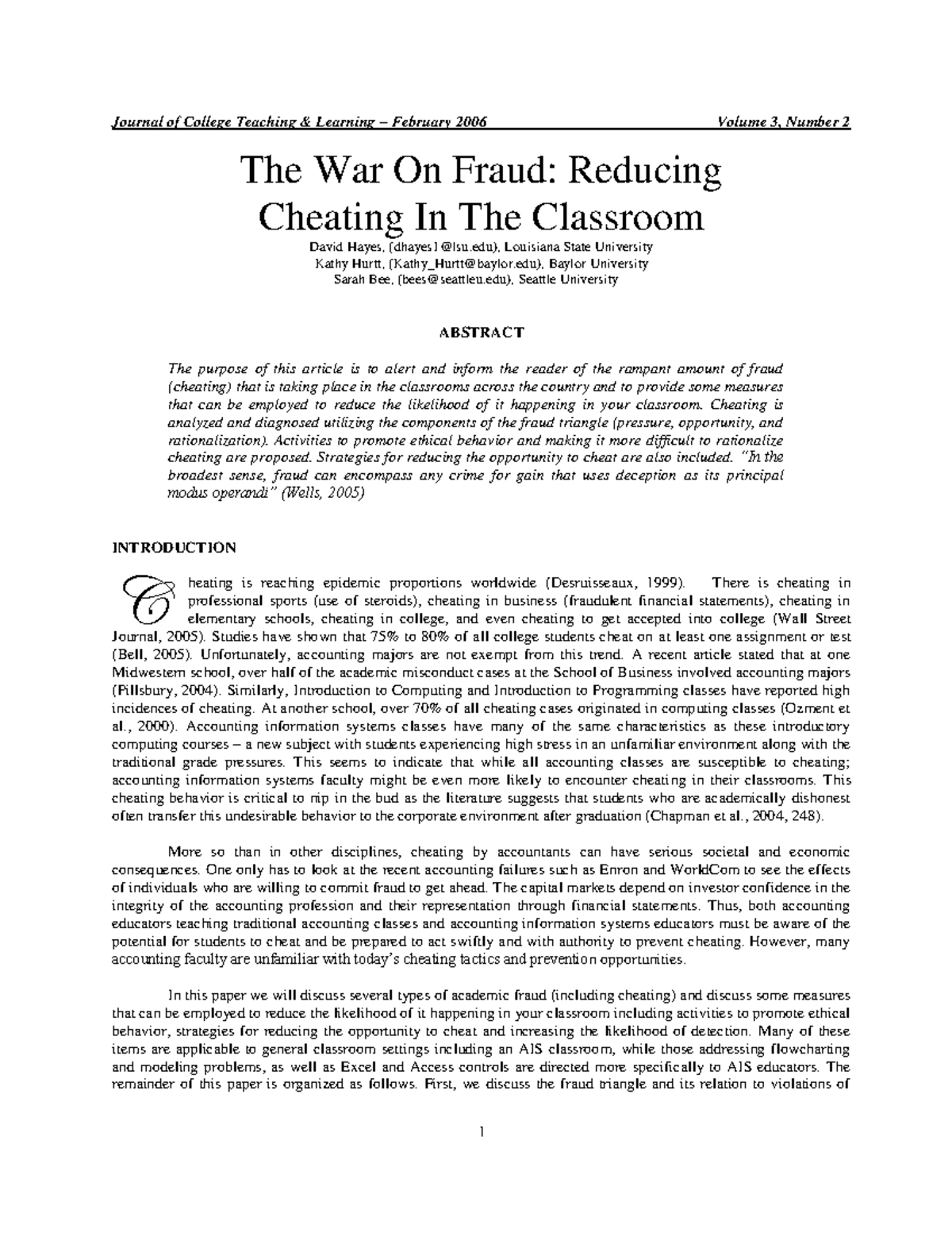 17mklm09-1-10-2011 0126mlkm - The War On Fraud: Reducing Cheating In ...