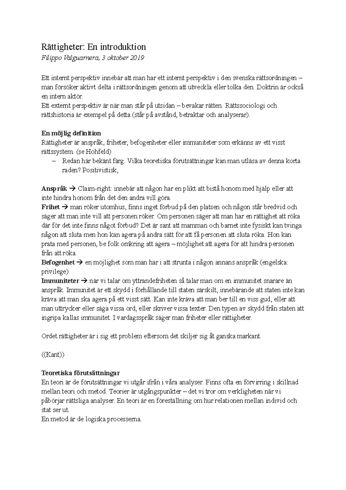 Rättigheter – En introduktion - Rättigheter: En introduktion Filippo ...