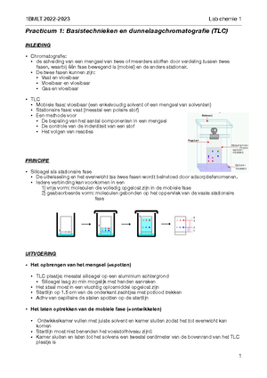 Lab chemie - LAB CHEMIE THEORIE FORMULES Symbool Betekenis Eenheid C ...