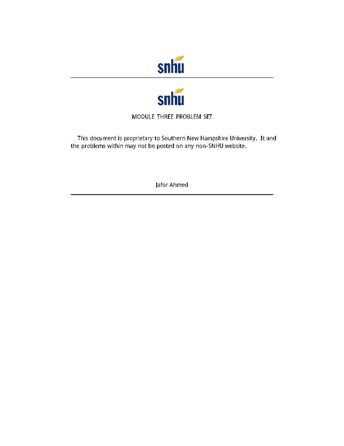 Module-3 Assignment - complete the Module Three problem set using ...