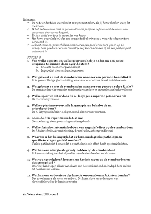 [Solved] Wat maakt dat je bij proef van lombard een betere ...