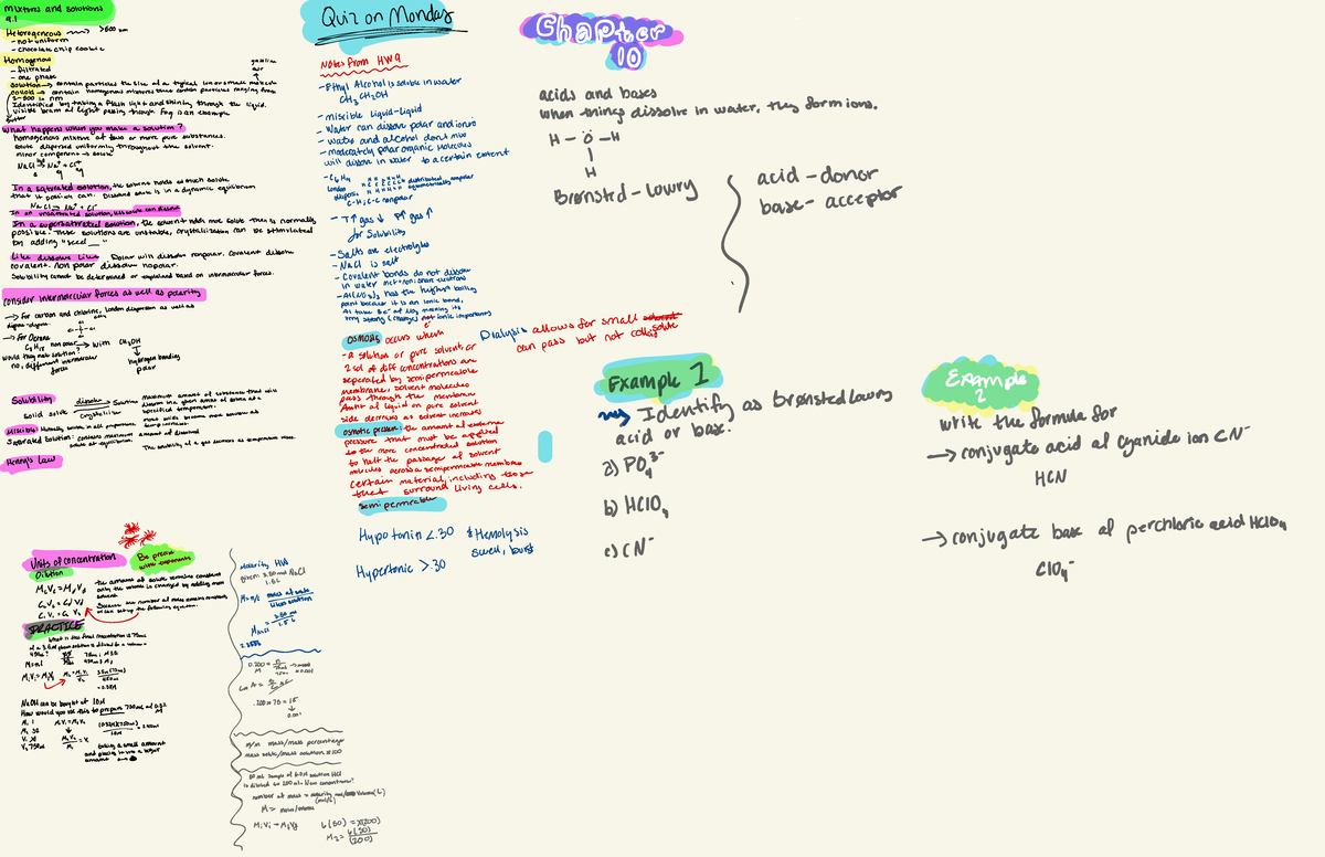 Che 12 - Lecture and coursework notes from S. Datta CHE 151 class 2021/ ...