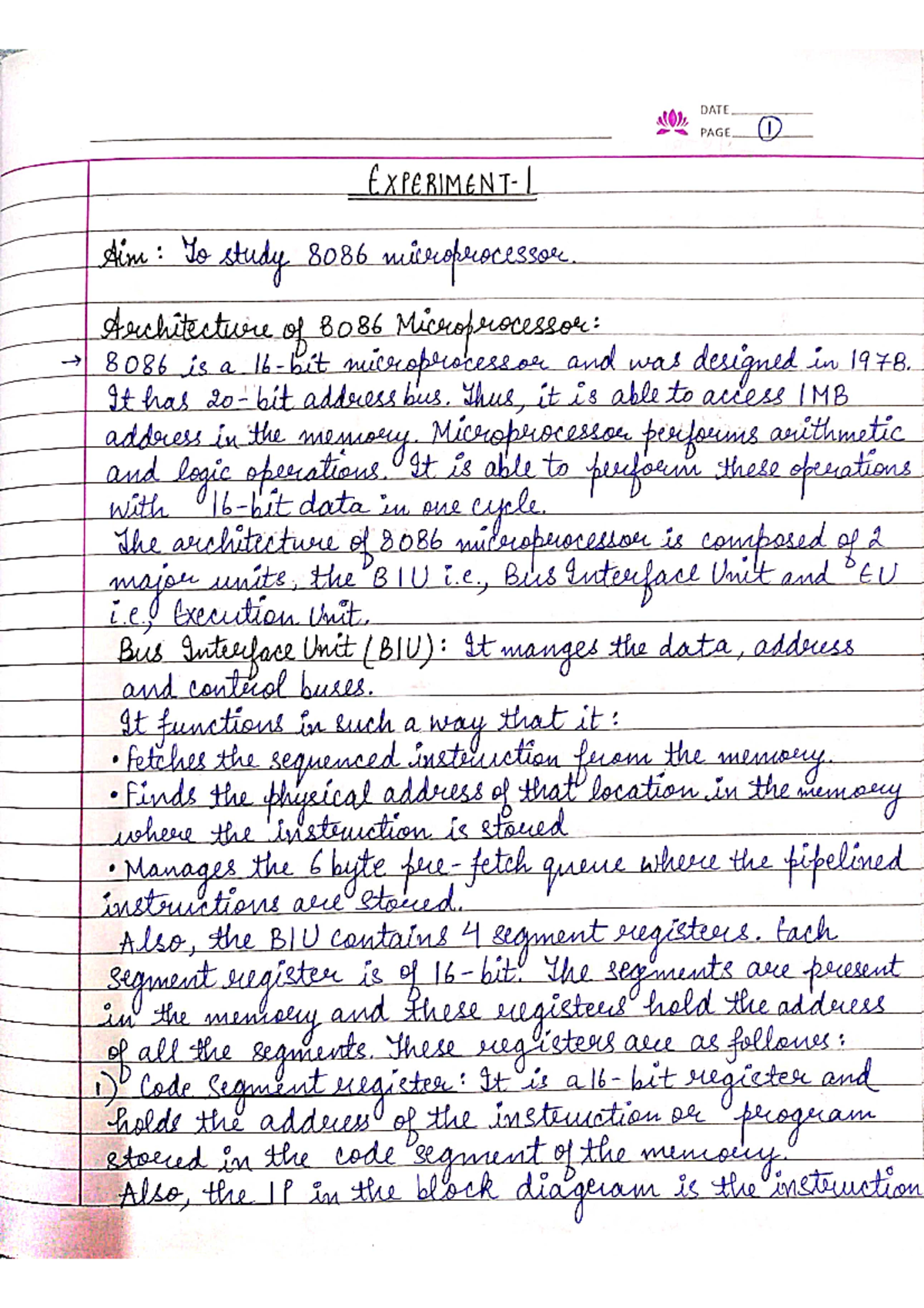 Mpmc file - microprocessor file - btech - IPU - Studocu