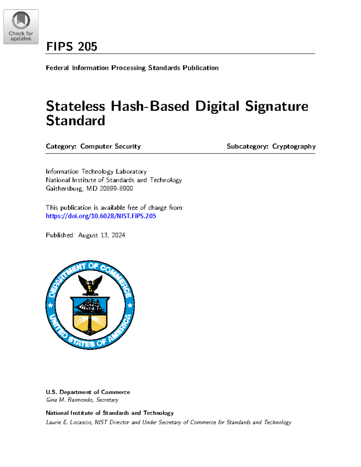 Nist - Research - FIPS 205 Federal Information Processing Standards ...