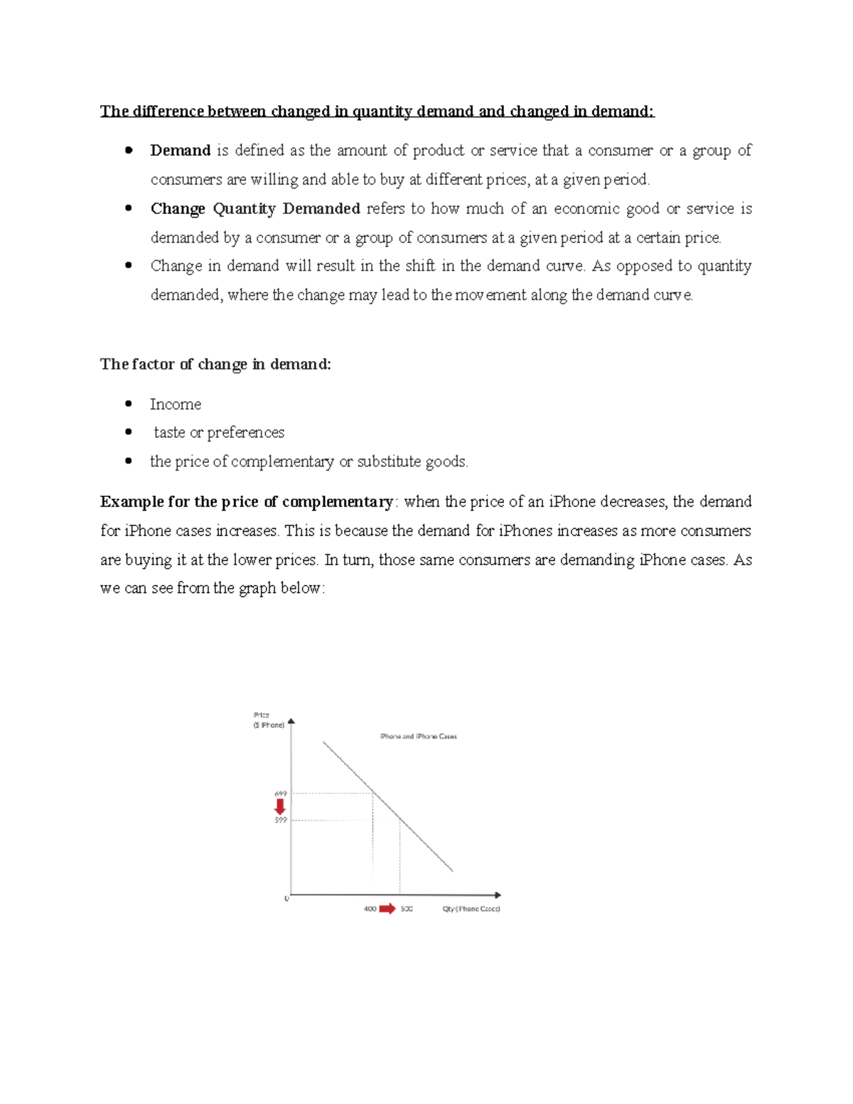 Change of demand and change quantity of demanded - The difference ...