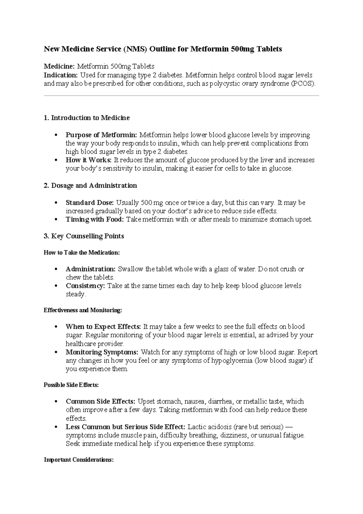 New Medicine Service 3 - nms - New Medicine Service (NMS) Outline for ...