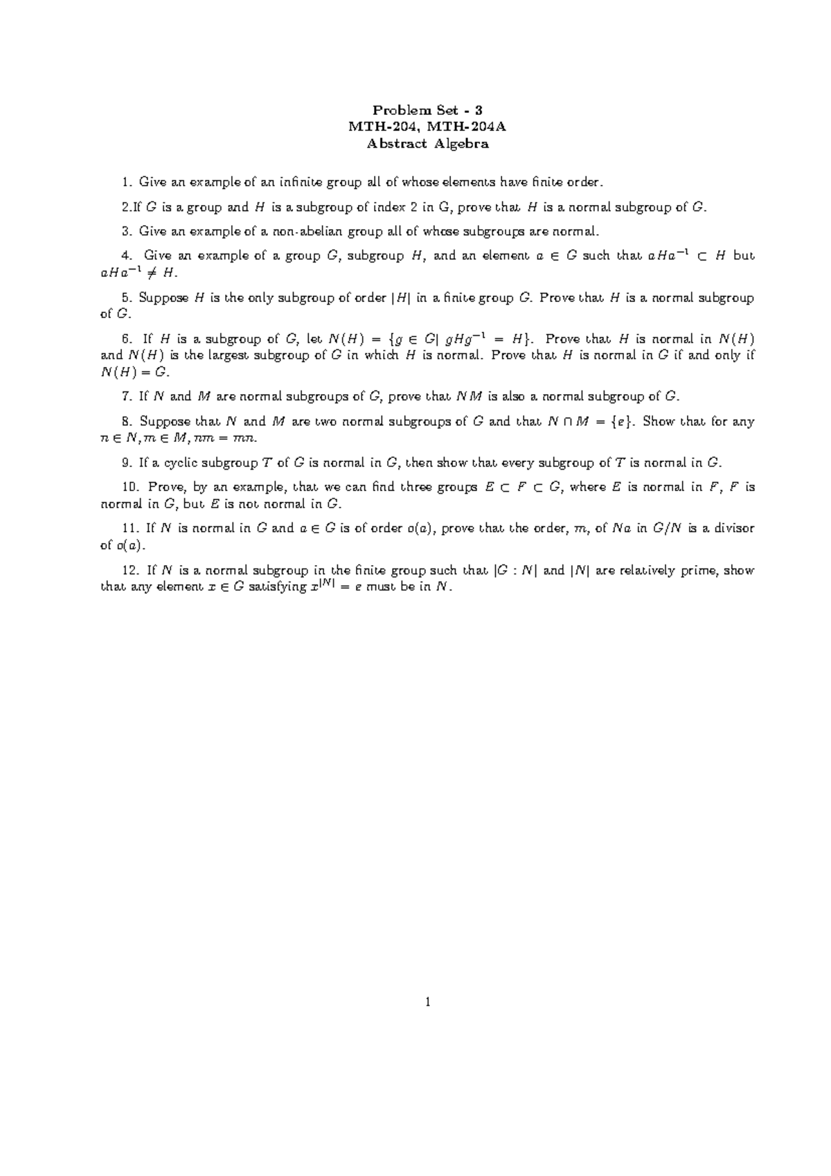PS-3 - Problem Assignment_3 - Problem Set - 3 MTH-204, MTH-204A ...