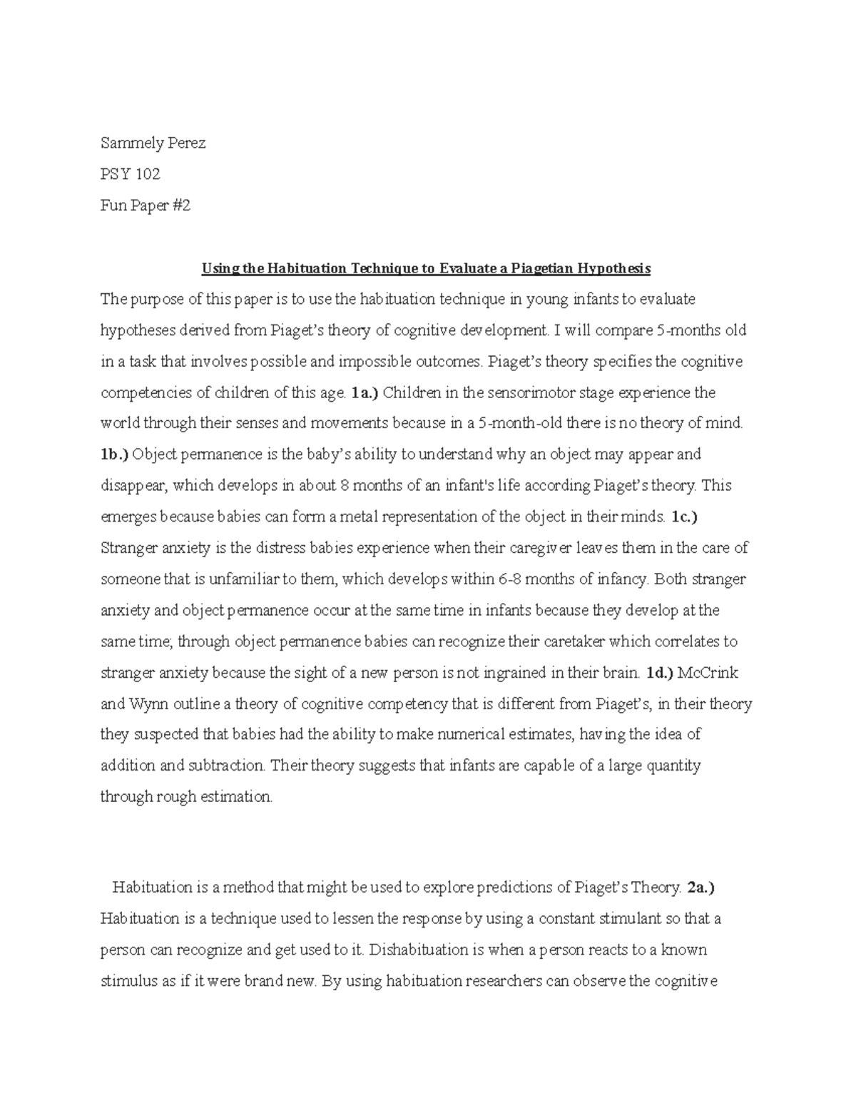 Fun Paper 2 Psych Sammely Perez PSY 102 Fun Paper Using The fun-paper-2-psych-sammely-perez-psy-102-fun-paper-using-the