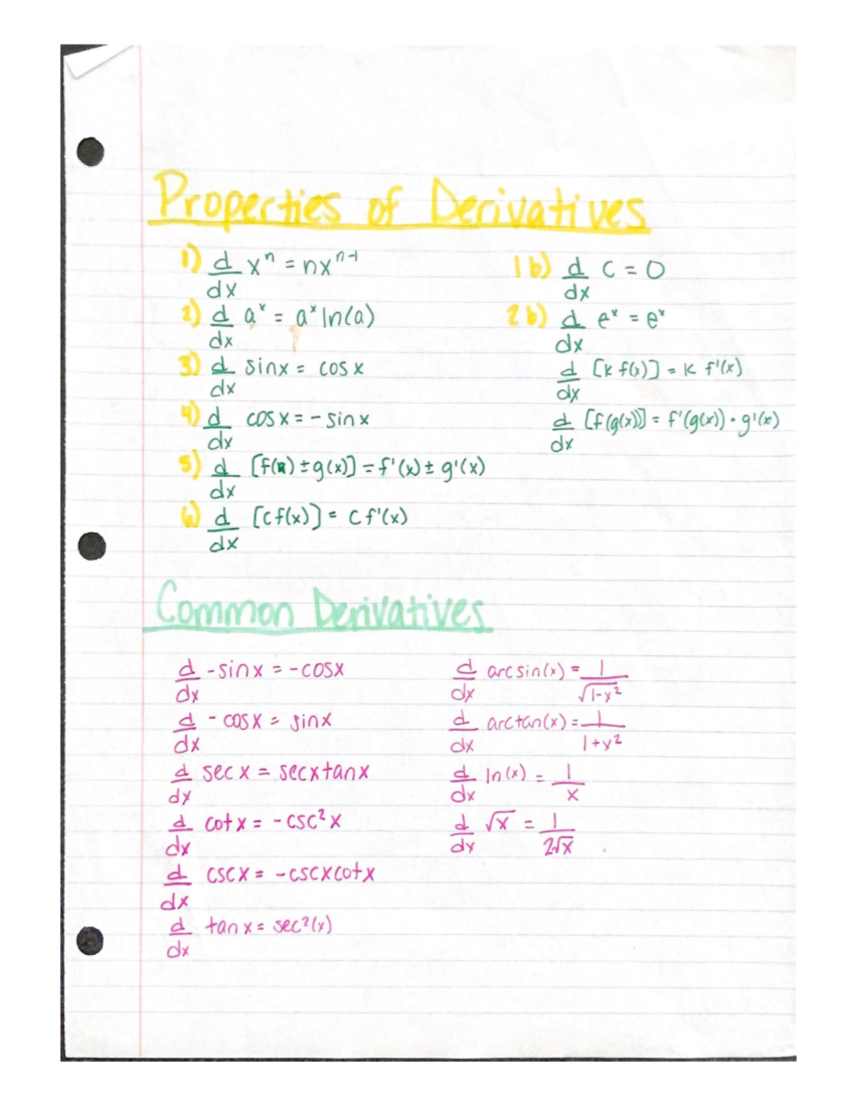 Calculus 1 and 2 Basic Notes - MATH 106 - Studocu
