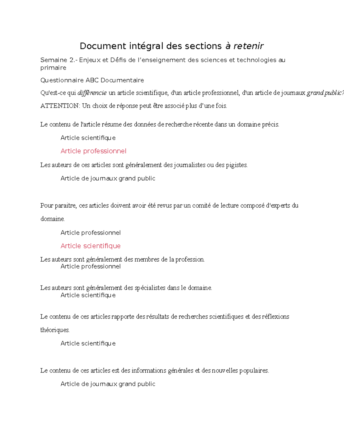 Document intégral des sections à retenir - Enjeux et Défis de l ...