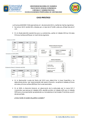 NIIF 6 1 - EJERCICIOS PRACTICOS - Área Contabilidad (NIIF) y Costos IV N° 303 Segunda Quincena ...