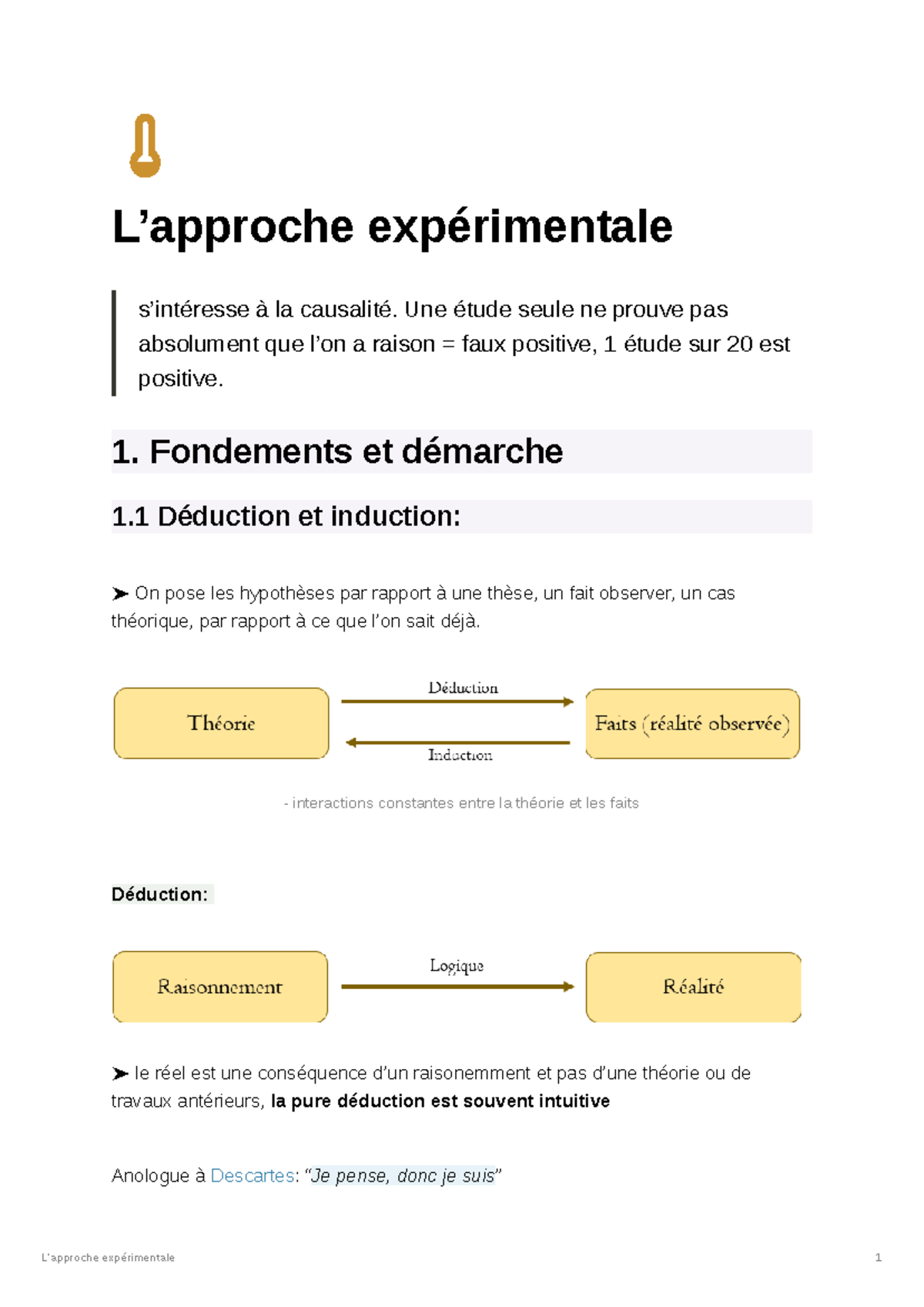 L’approche expérimentale - L’approche expérimentale s’intéresse à la ...