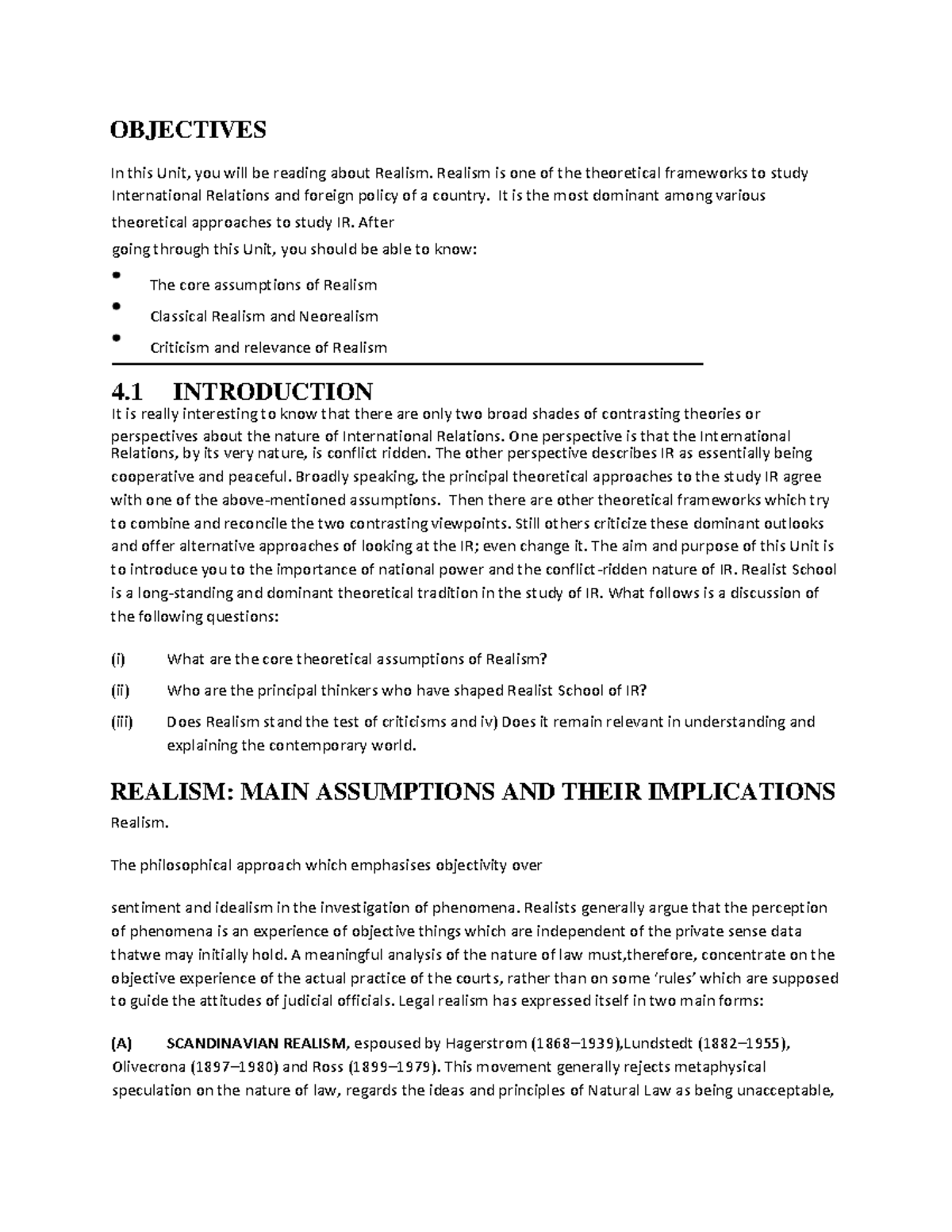 PDF Realism Final 2 - OBJECTIVES In this Unit, you will be reading ...