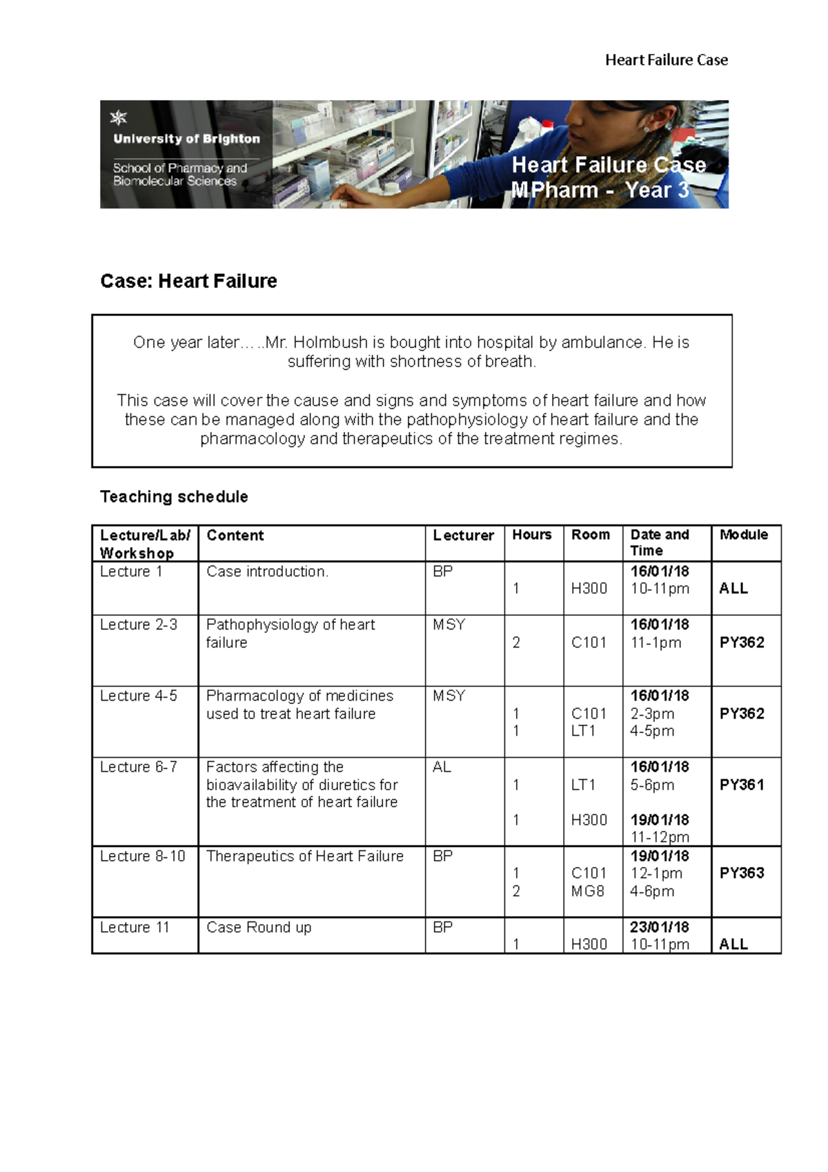 Heart Failure Case Handbook 2017 18 (1) (1) - Heart Failure Case Case ...