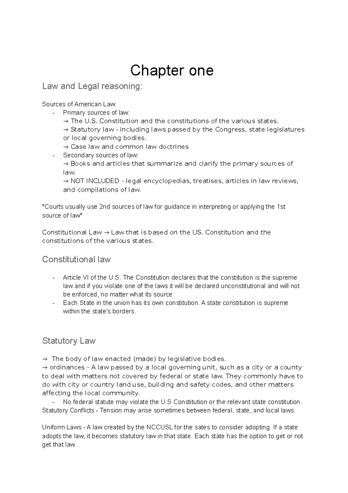 ACCT Chapter 1 - Business Law: Text and Cases - Chapter one Law and ...