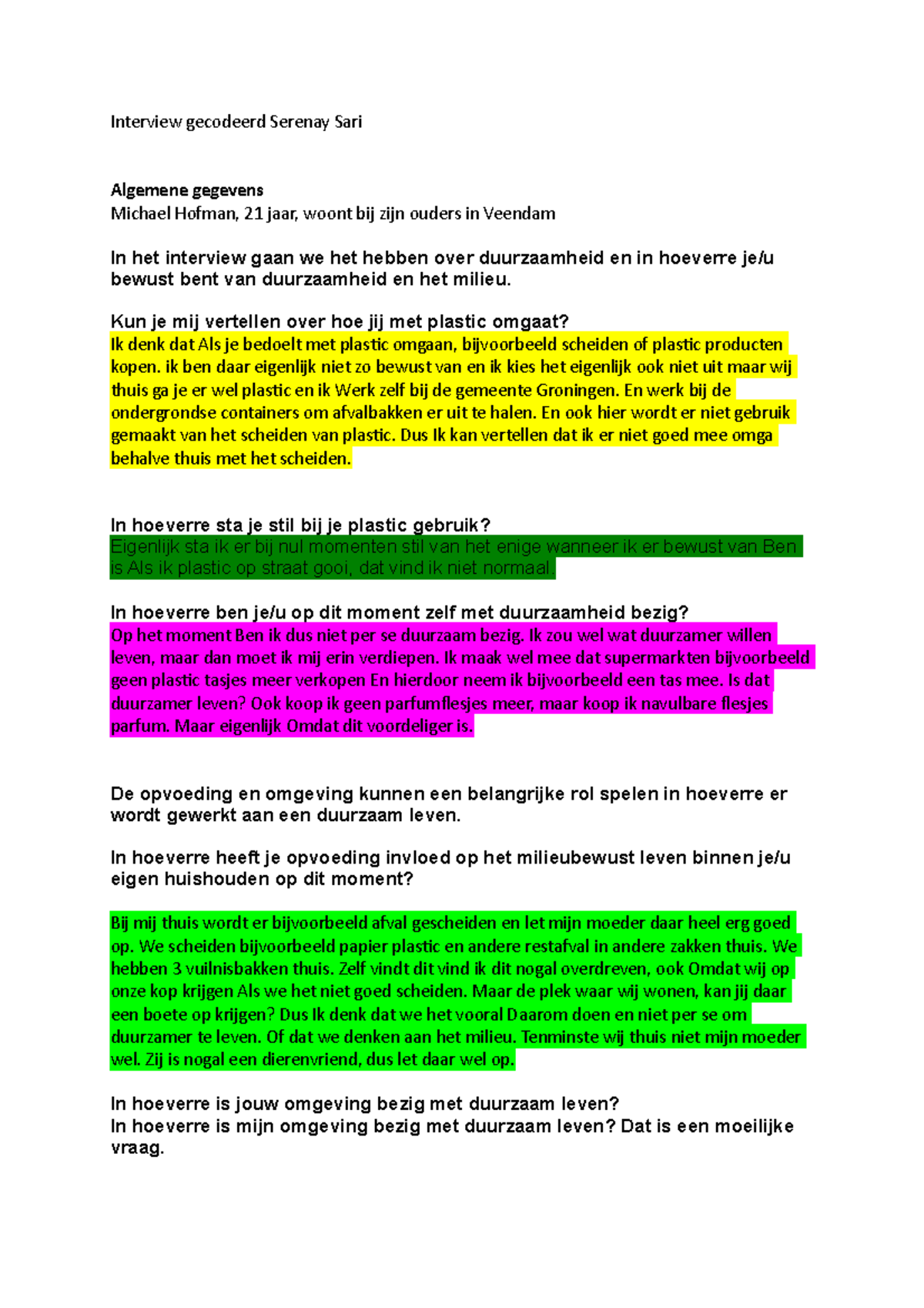 Interview gecodeerd Serenay Sari - Interview gecodeerd Serenay Sari ...