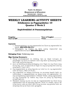 Q3 Es P8 Module 1 - 8 Edukasyon sa Pagpapakatao Ikatlong Markahan – Modyul 1: Paraan ng ...