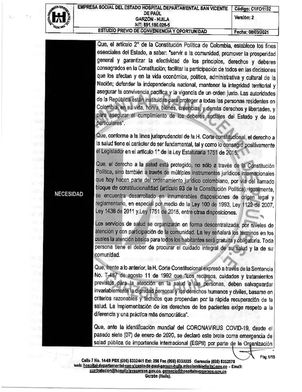 486 Estudio Previo - contracto - contratos - Uniminuto - Studocu