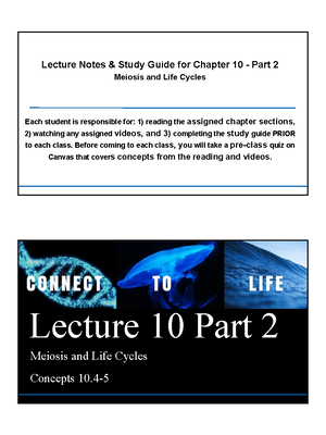 Ch 18 Part 1 Worksheet and Summary Study Guide - Lecture 16 Part 1 History of Evolutionary ...
