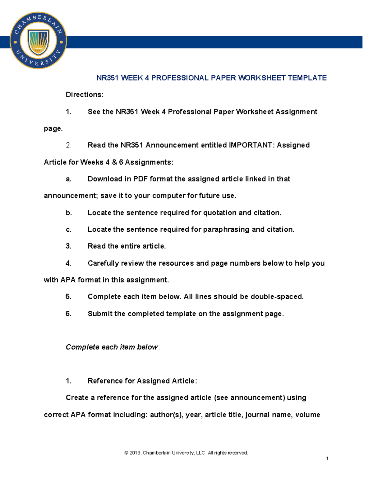 Week 4 Professional Paper Template.edited - NR351 WEEK 4 PROFESSIONAL ...