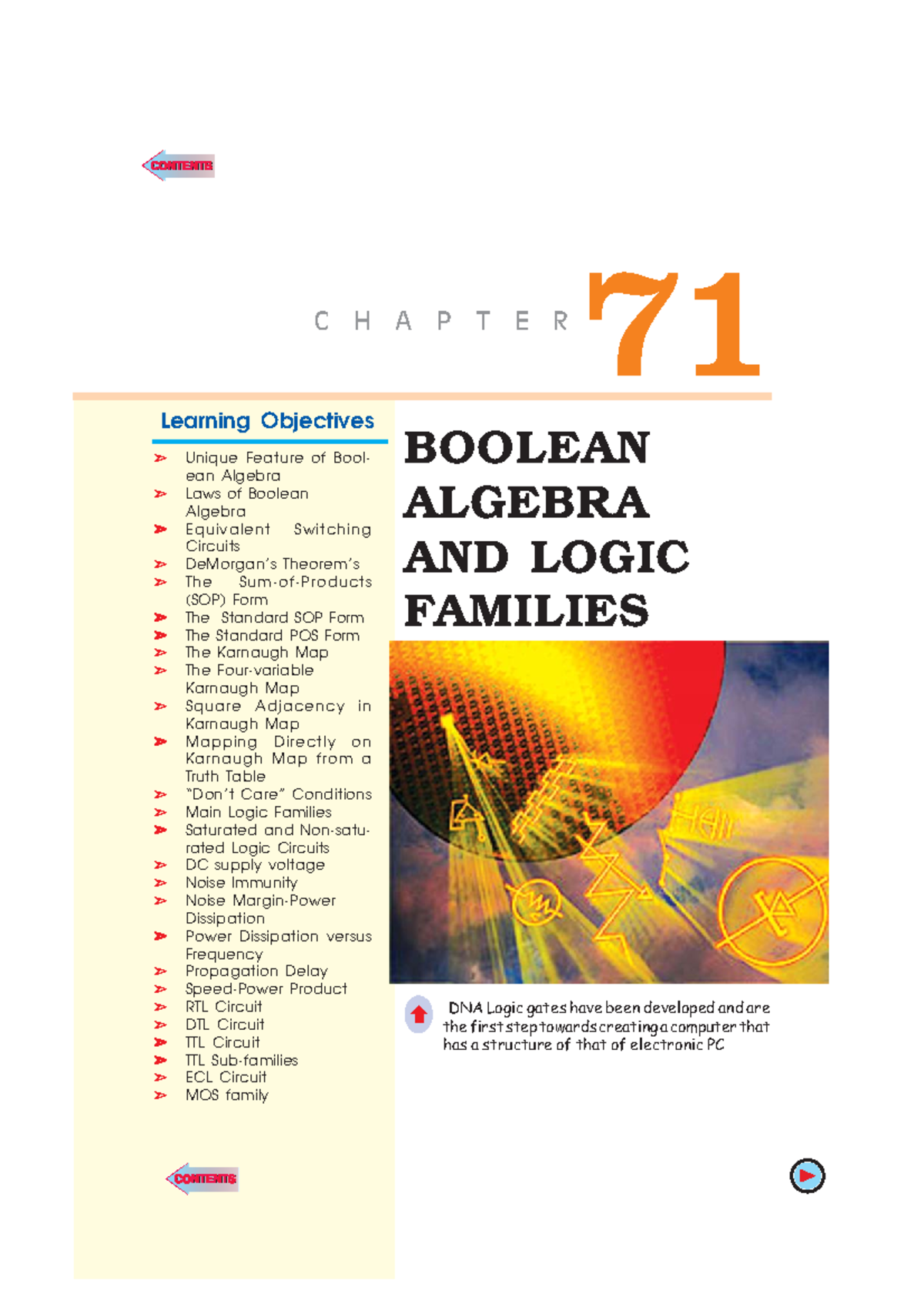 BOOLEAN ALGEBRA NOTES - BOOLEAN ALGEBRA AND LOGIC FAMILIES 71 C H A P T ...