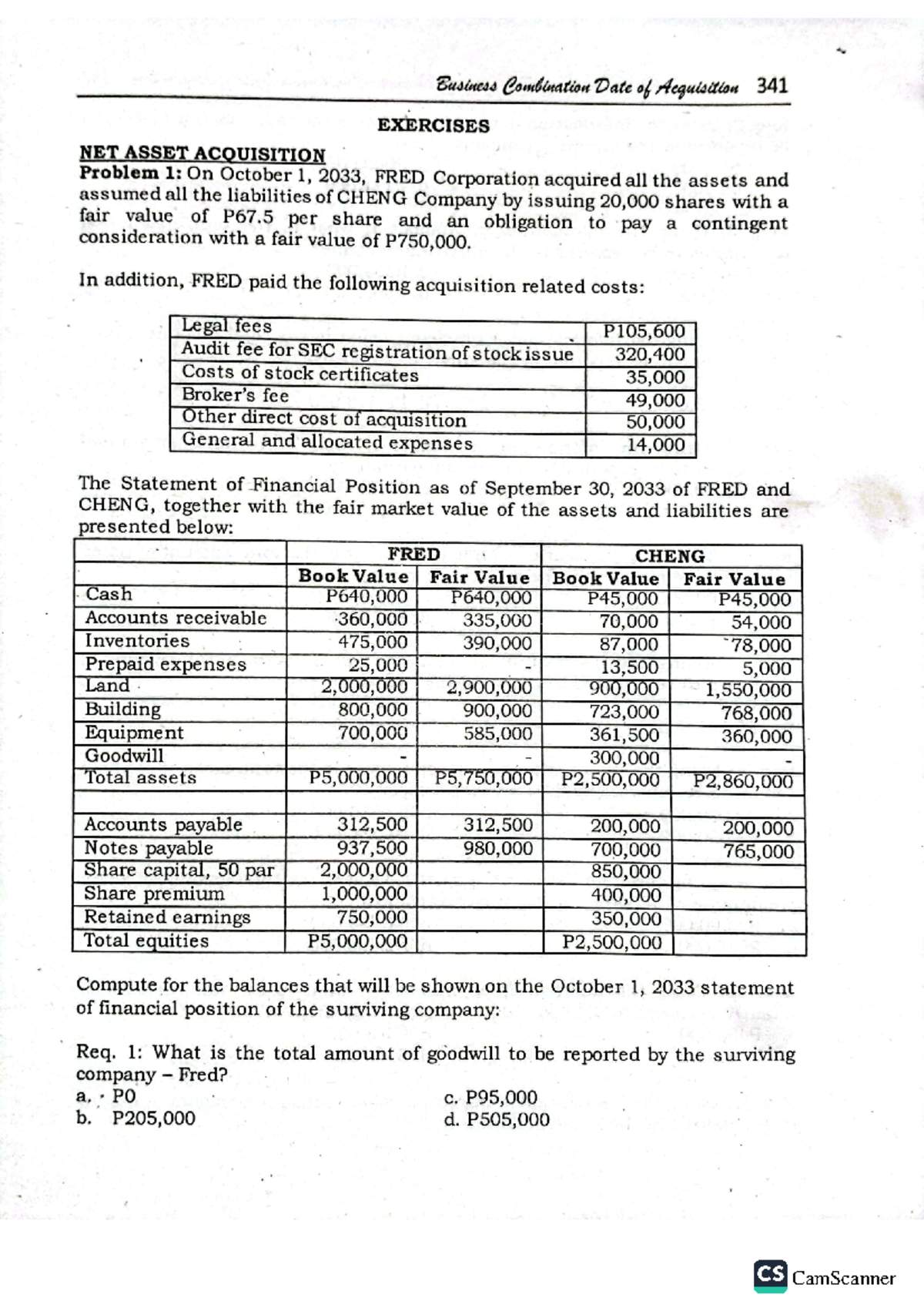 Buscom - practice problems - MAED Science - Studocu