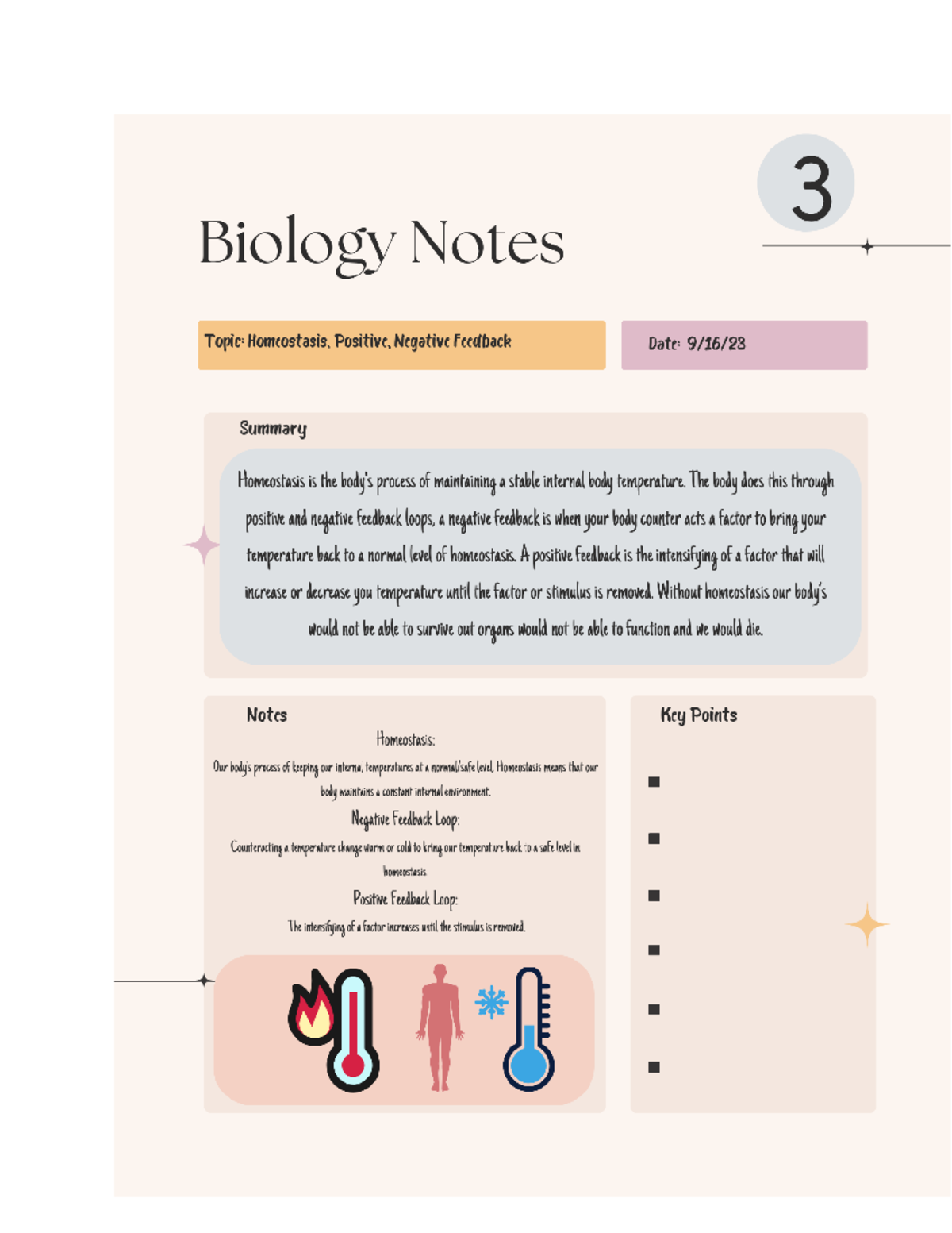 Biology 3 - Notes on homeostasis - Studocu