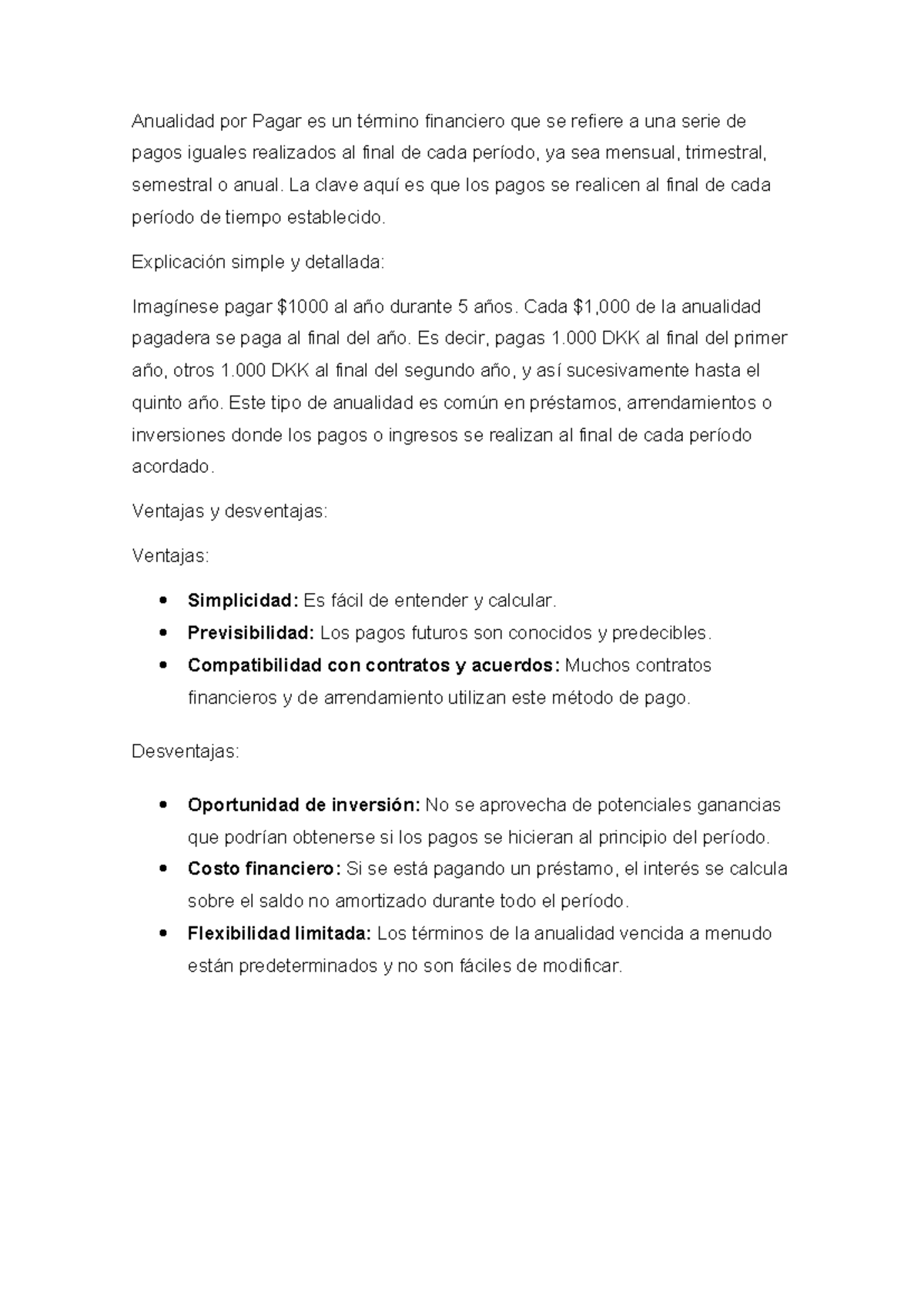 Anualidad vencida - DDDDDDDDDDD - Anualidad por Pagar es un término ...