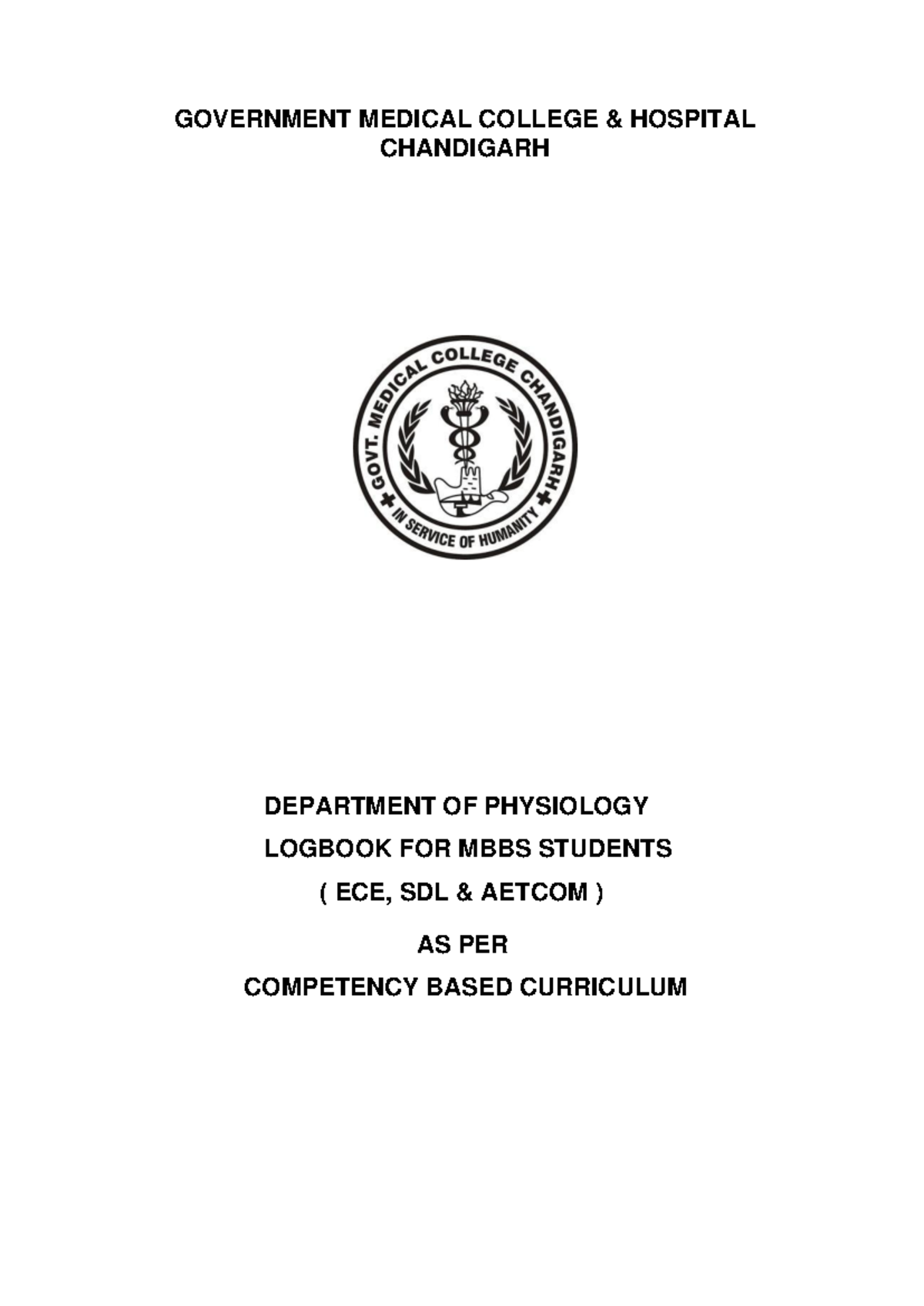 Logbook-Physiology-GMC Chandigarh - GOVERNMENT MEDICAL COLLEGE ...