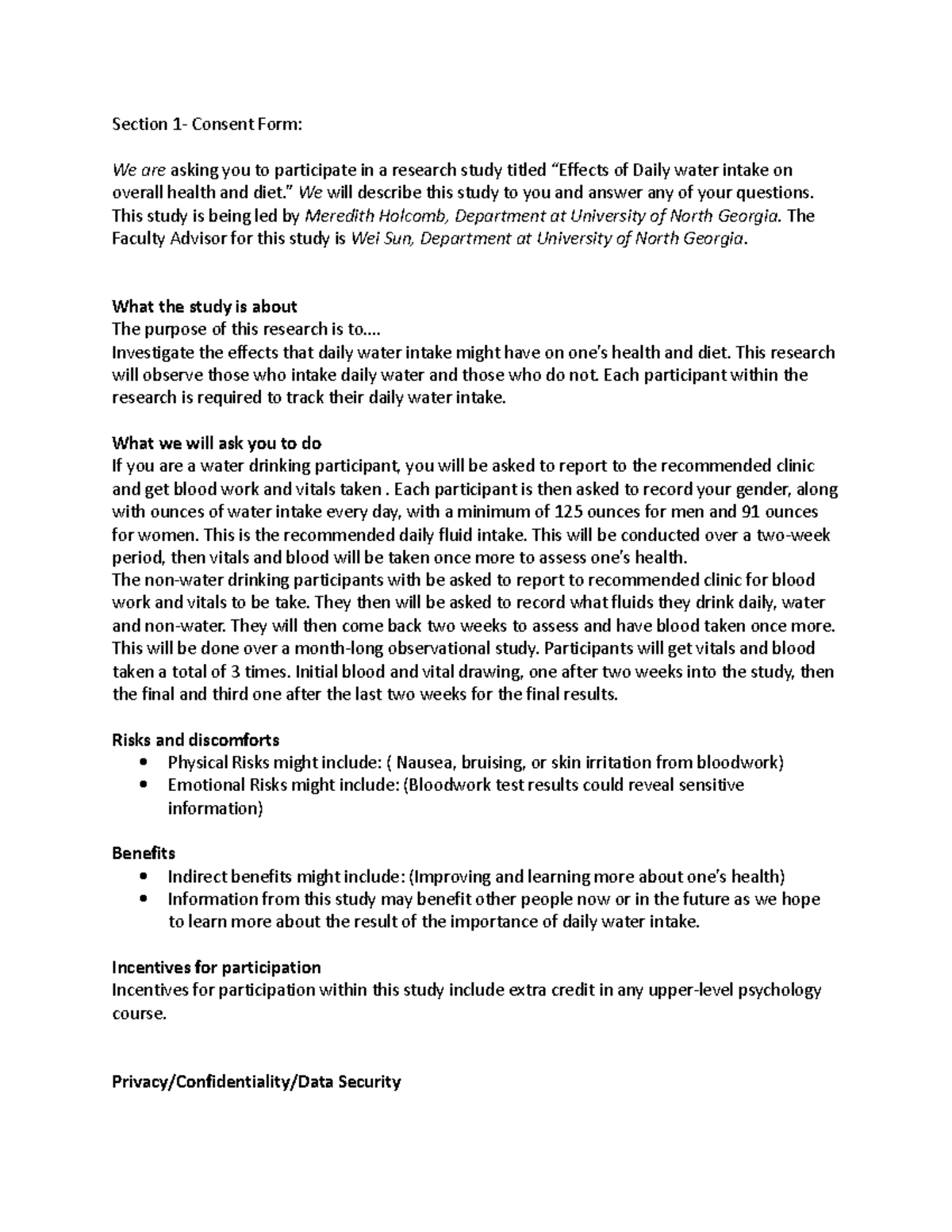 Lab 4- Consent Form doc - Lab activity for research and quantiative ...