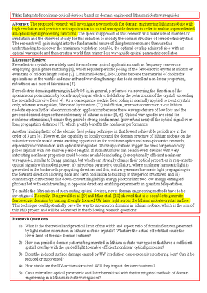 Assignment 3 Research Proposal Template - Materials-based research-2 ...