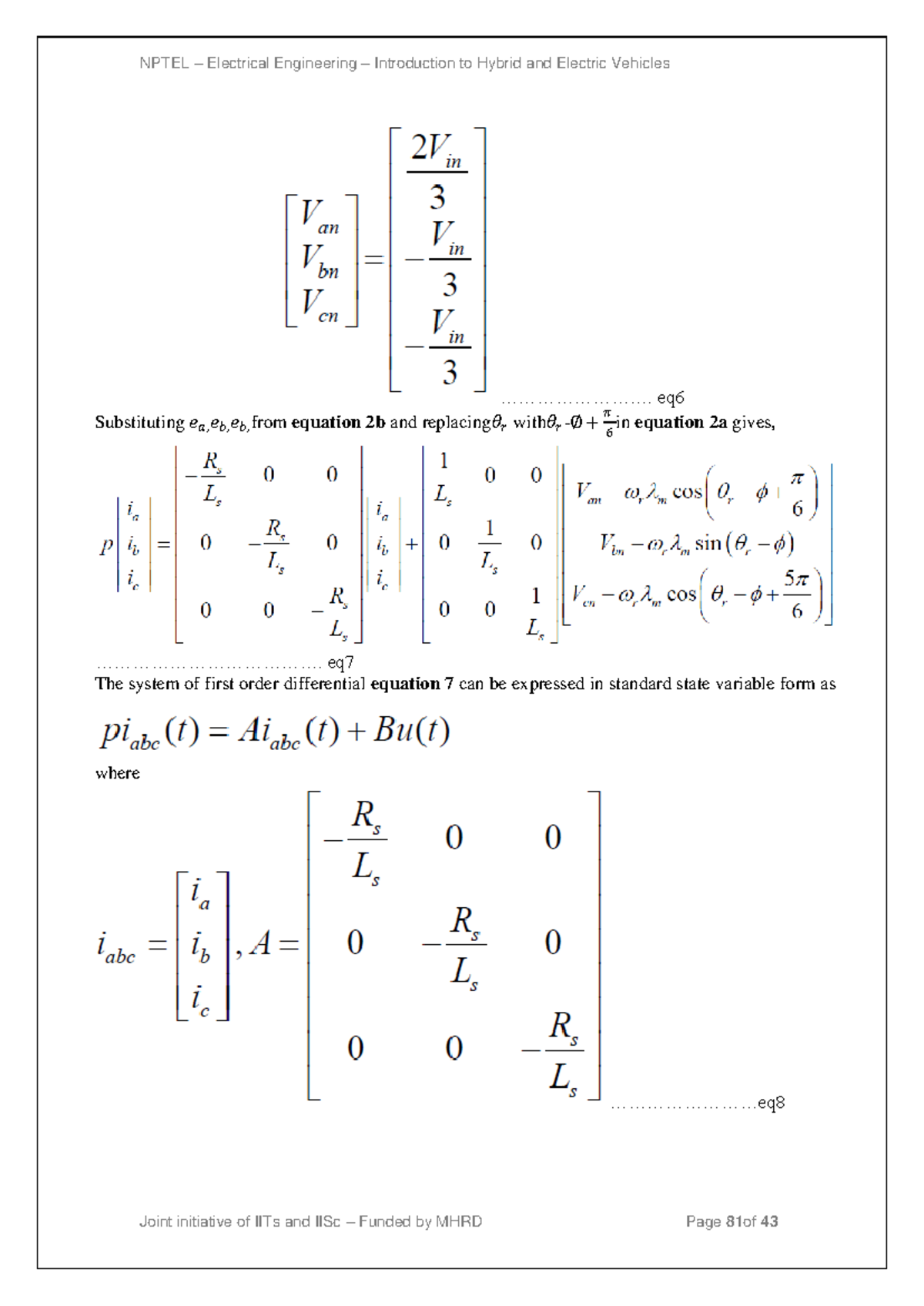 ELEC 439- Lecture 9 - ......................... eq Substituting 𝑒𝑎,𝑒𝑏 ...
