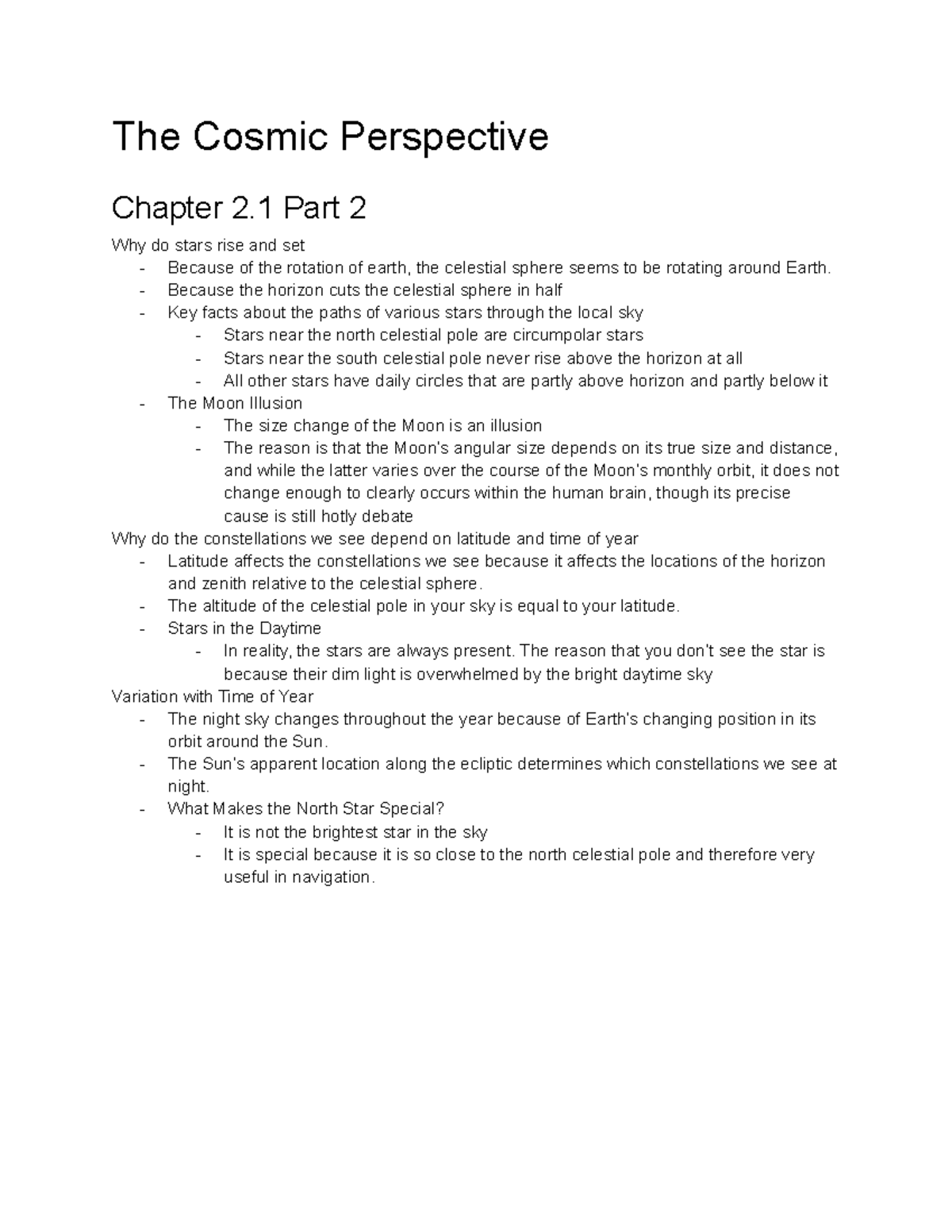 The Cosmic Perspective 1 Part 2 - The Cosmic Perspective Chapter 2 Part ...