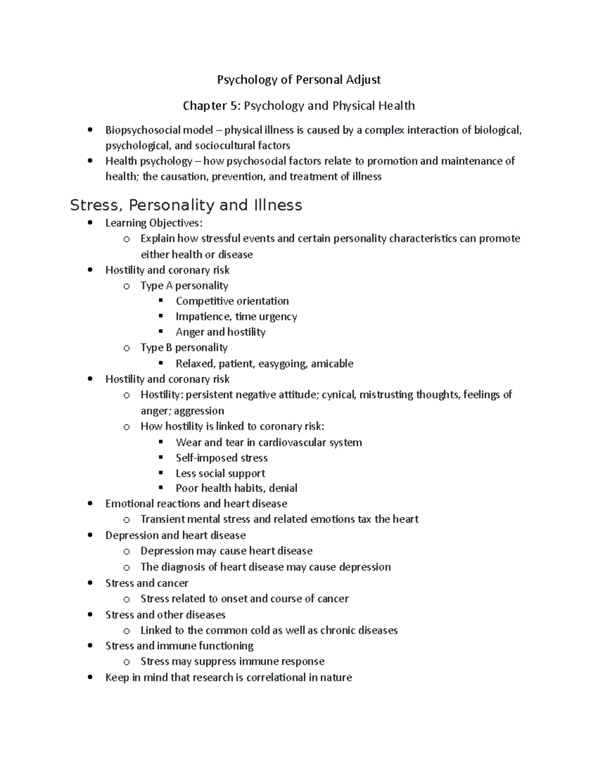 5 Adjust - Lecture notes 5 - Psychology of Personal Adjust Chapter 5 ...