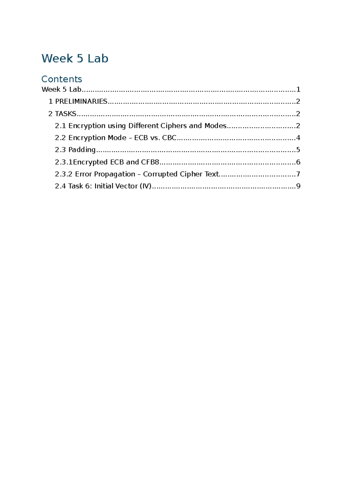 Week 5 Lab work - Week 5 - Studocu