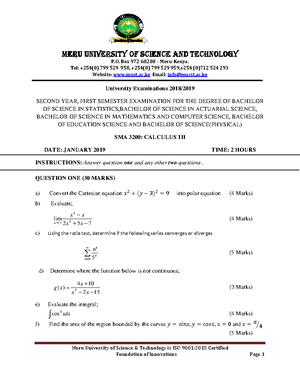 Week Three Students Notes - 12 Chapter 1. Methods of Integration ...