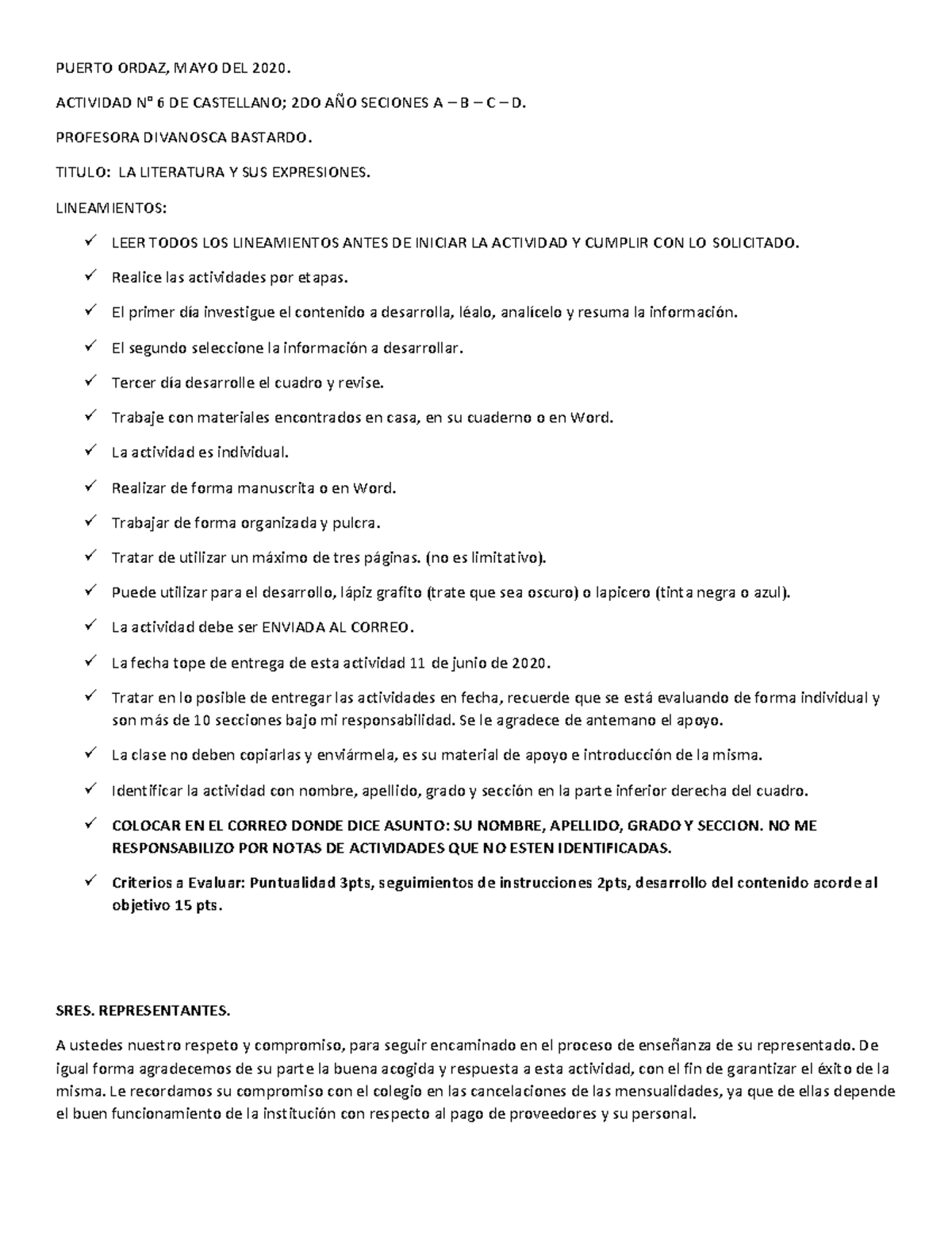 Actividad 6 De Castellano Warning Tt Undefined Function 32 Warning Tt Undefined Function