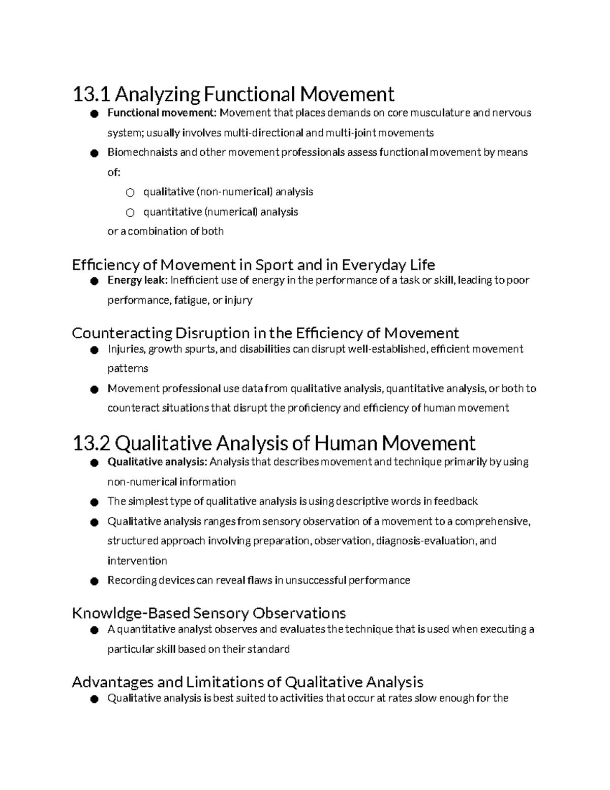 13 Analyzing the Efficiency of Human Movement - 13 Analyzing Functional ...