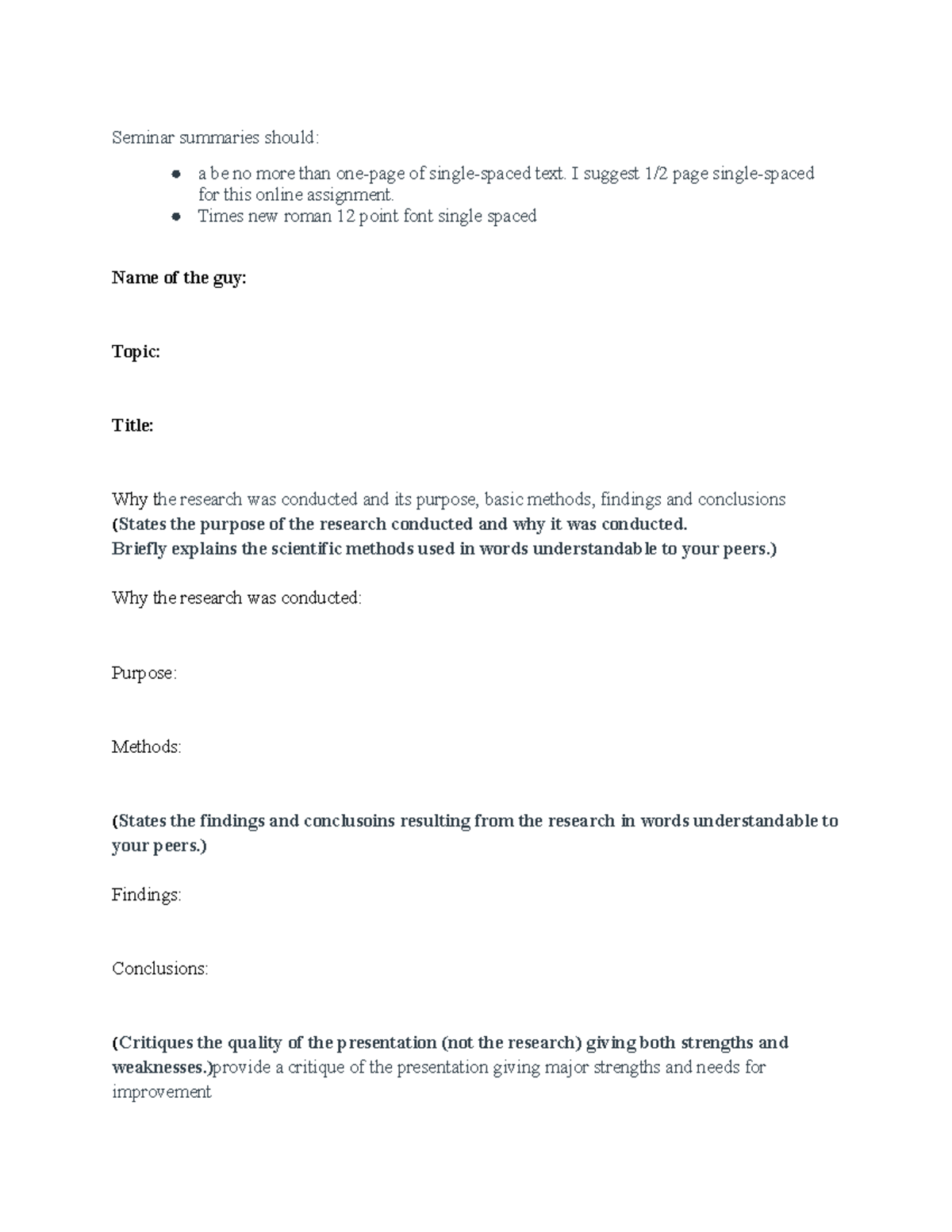 Research Talk two - This is an outline for the start of a paper ...