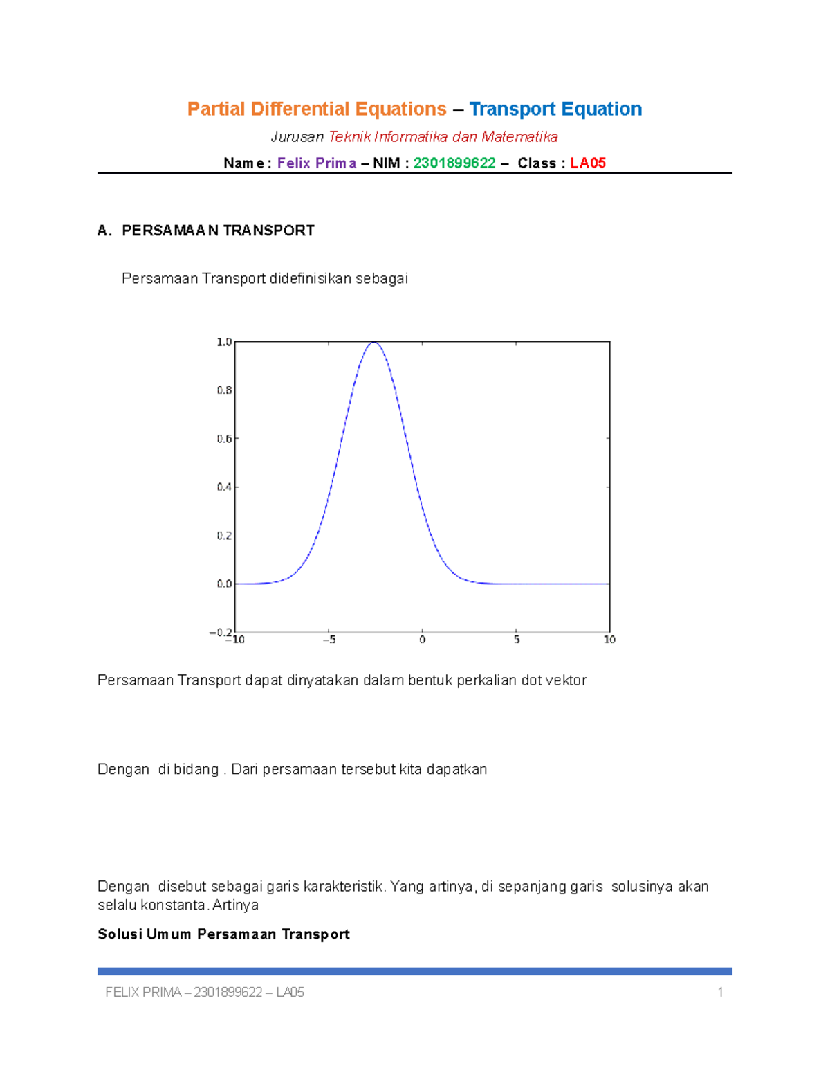 [M-2] Partial Differential Equations - Transport - Partial Differential ...