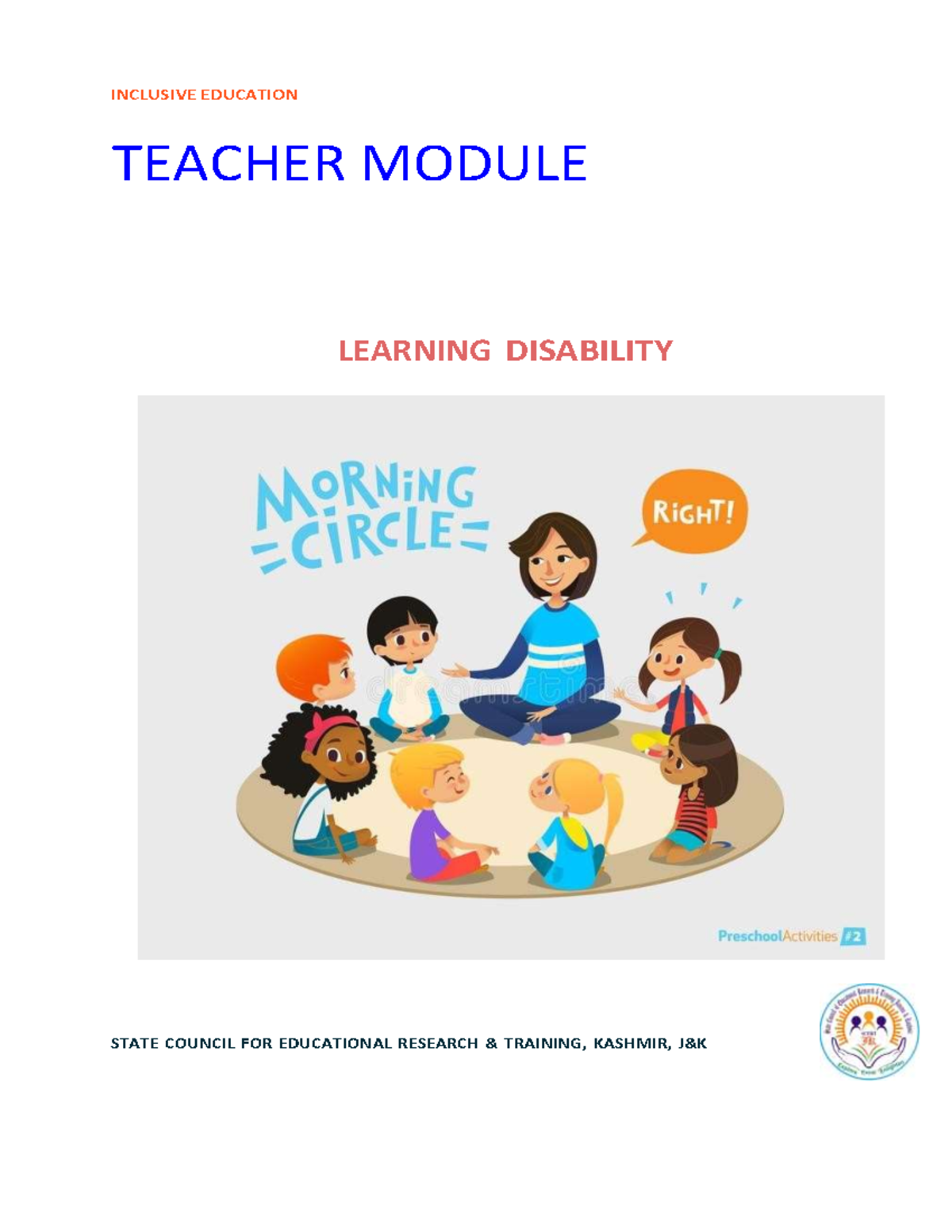 1656402341 Teacher Module on Learning Disability by Jkscert - INCLUSIVE ...