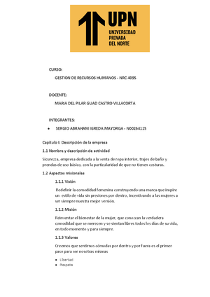 Gestion de Recursos Humanos - Studocu