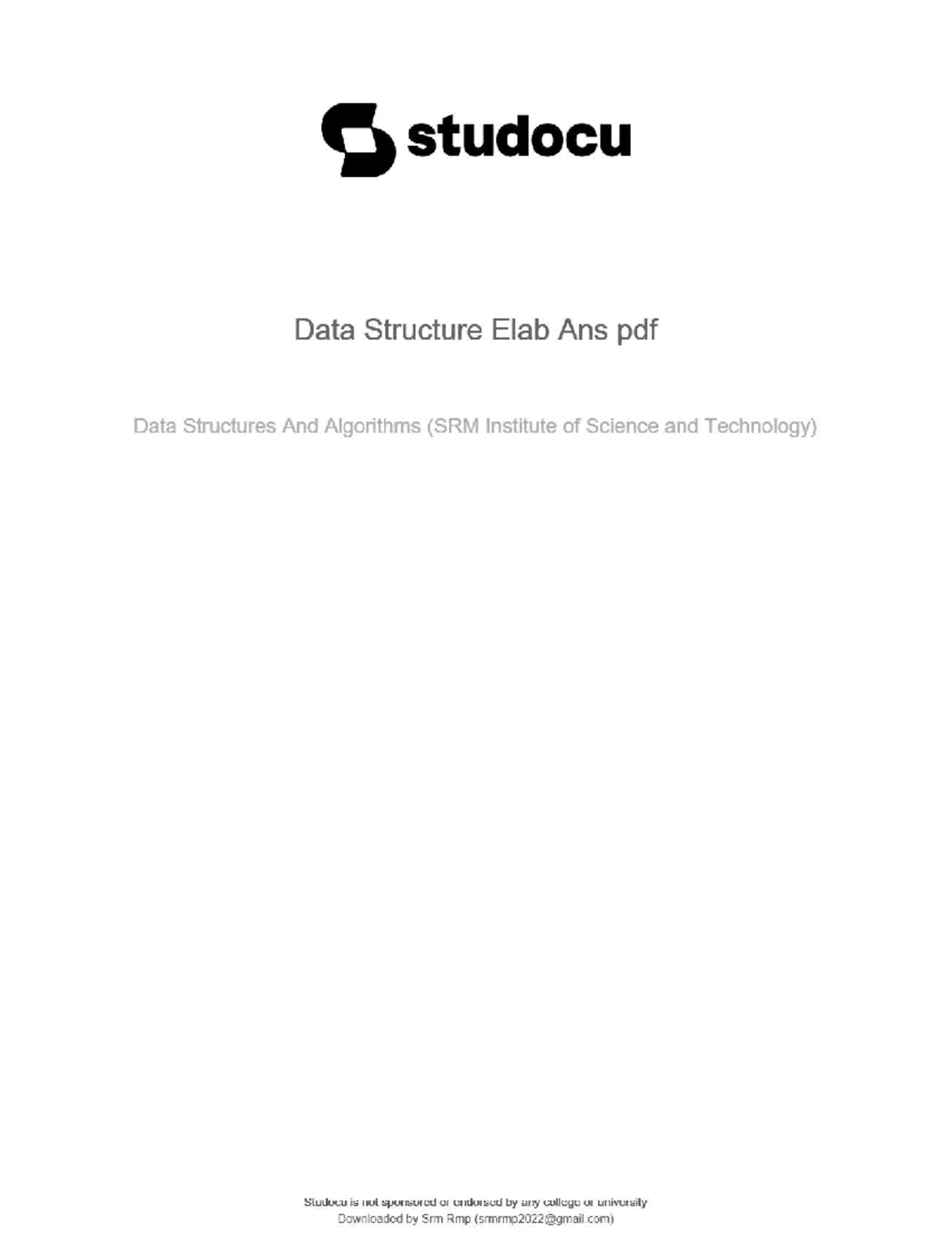 Daa - Design And Analysis Of Algorithms - Studocu