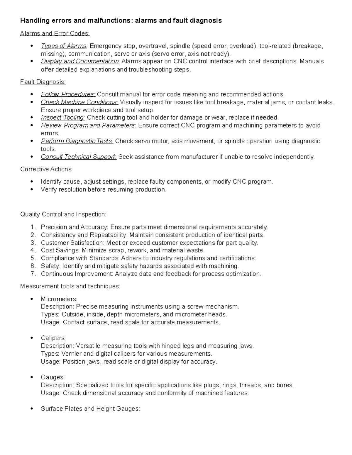 Computer Numerical Control - machining operations, specifically ...