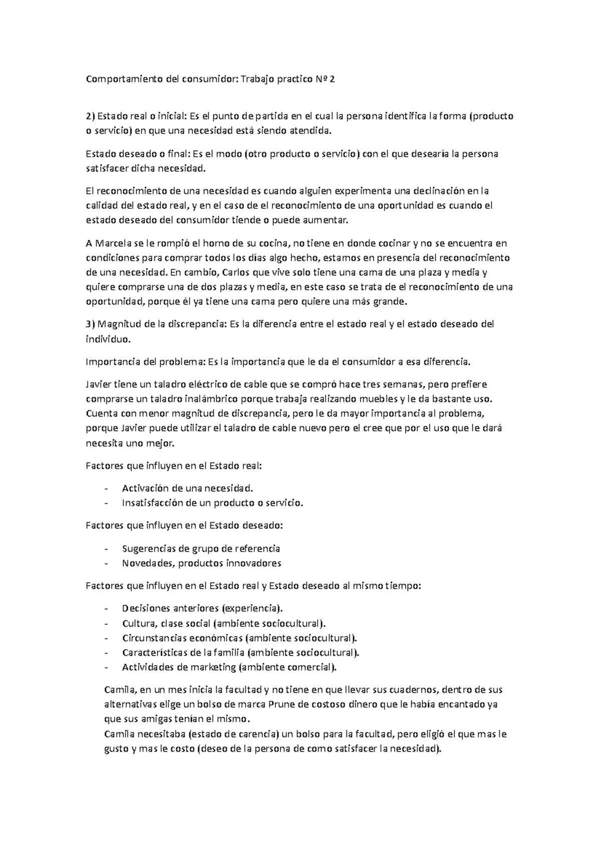 Comportamiento del consumidor tp2 - Comportamiento del consumidor ...