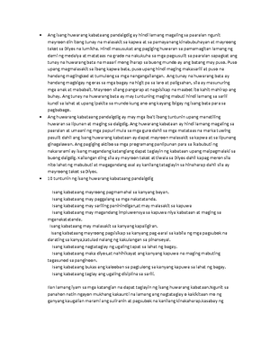 Dynamic Filipinism - For each example use 5 or more sentences in ...